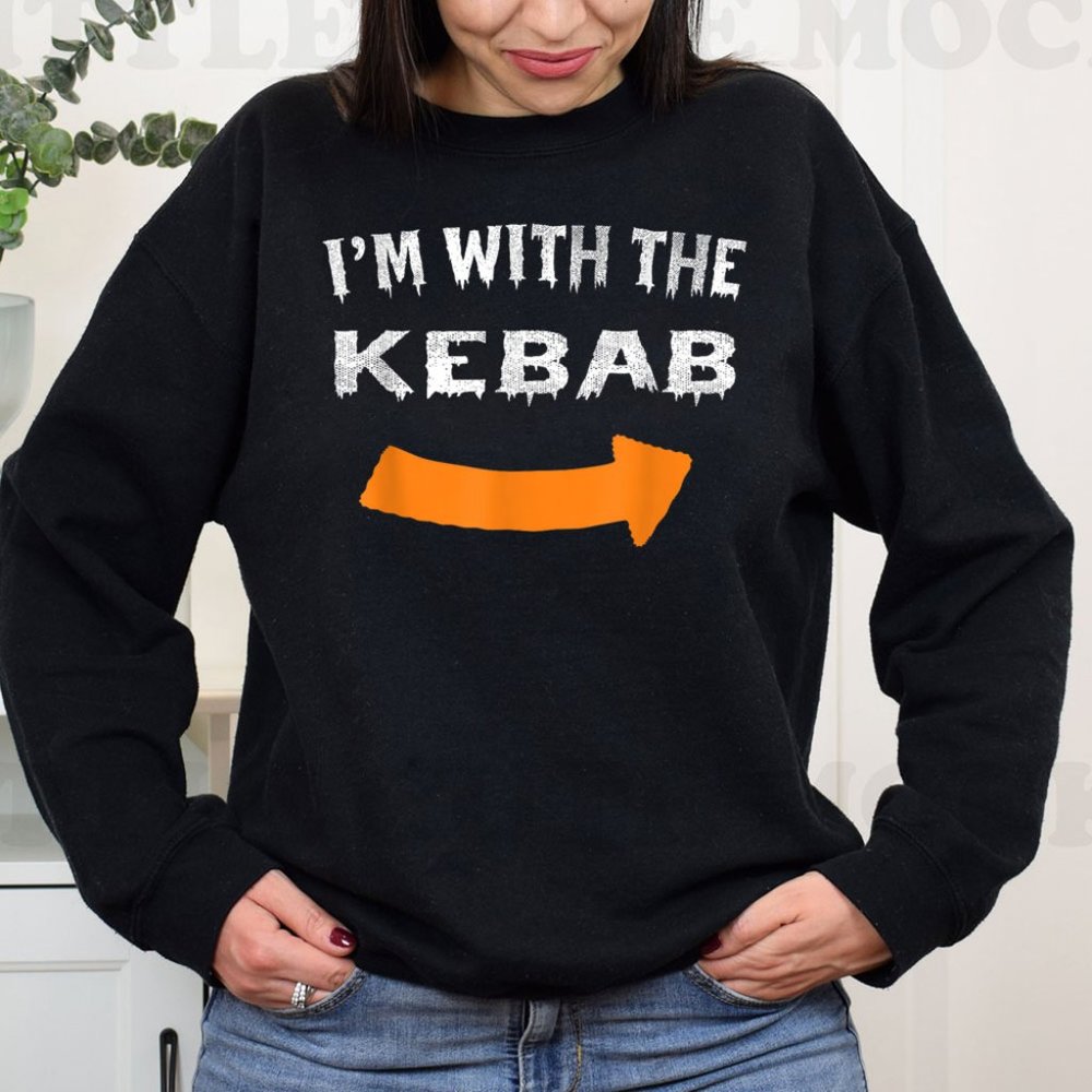 I'm With The Kebab Funny Lazy Halloween Costume Sweat… - Gem